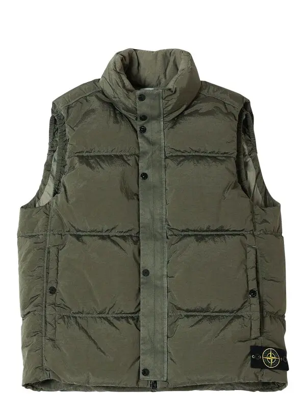 Stone Island Compass Badge Gilet 'musk - Brown