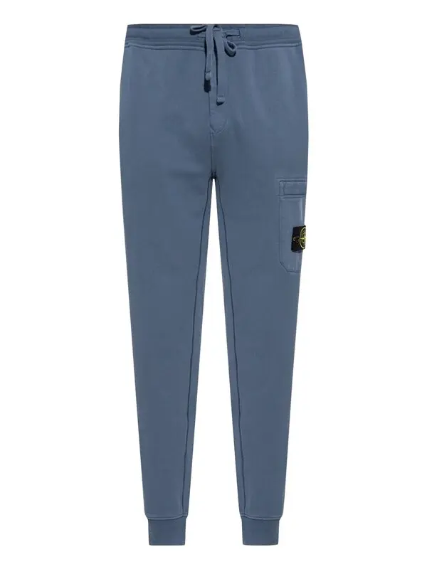 Stone Island Logo Sweatpants 'dark - Blue
