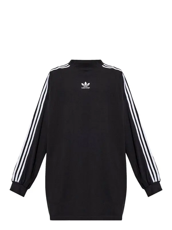 Balenciaga X Adidas Oversized Long-sleeve T-shirt - Black