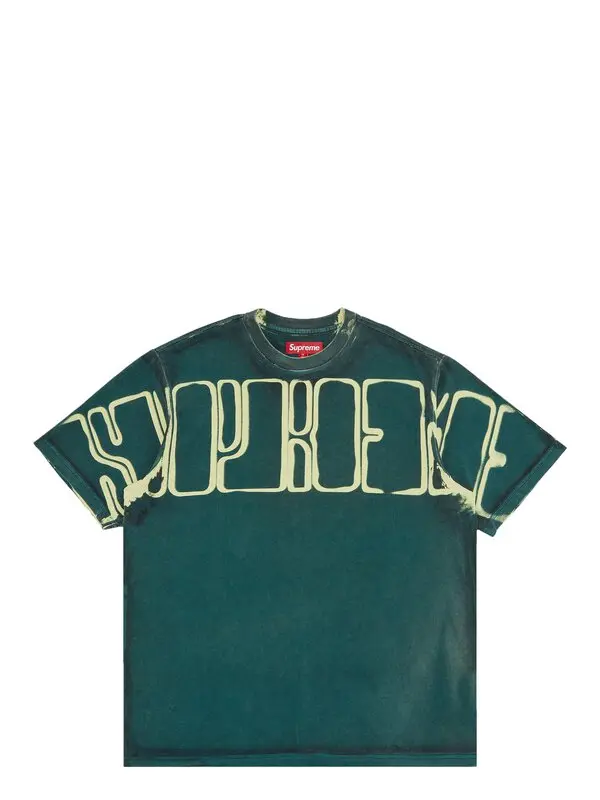 Supreme Overprint Knockout Short-sleeve Top 'dark - Teal