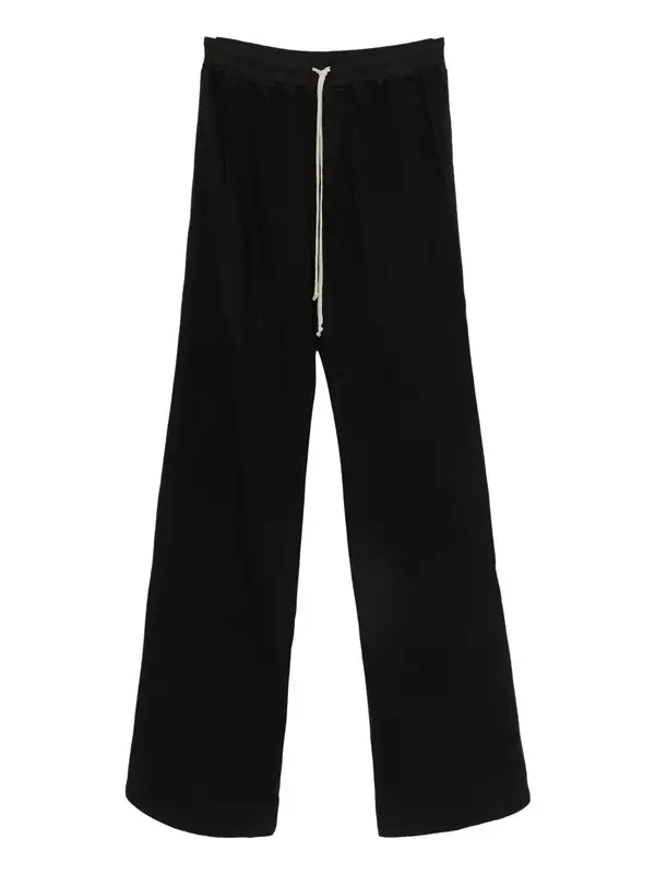 Rick Owens Wide Pusher Felpa Pants - Black