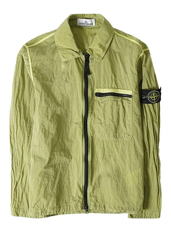 Stone Island Nylon Metal Overshirt 'lemon - Green