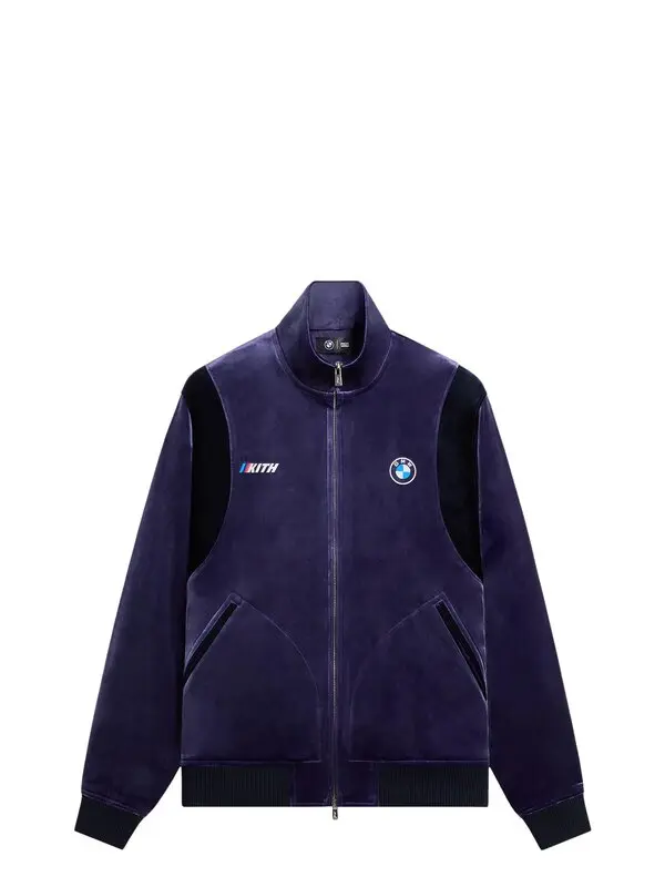 Kith For Bmw Velvet Rui Track Jacket 'techno Violet - Blue