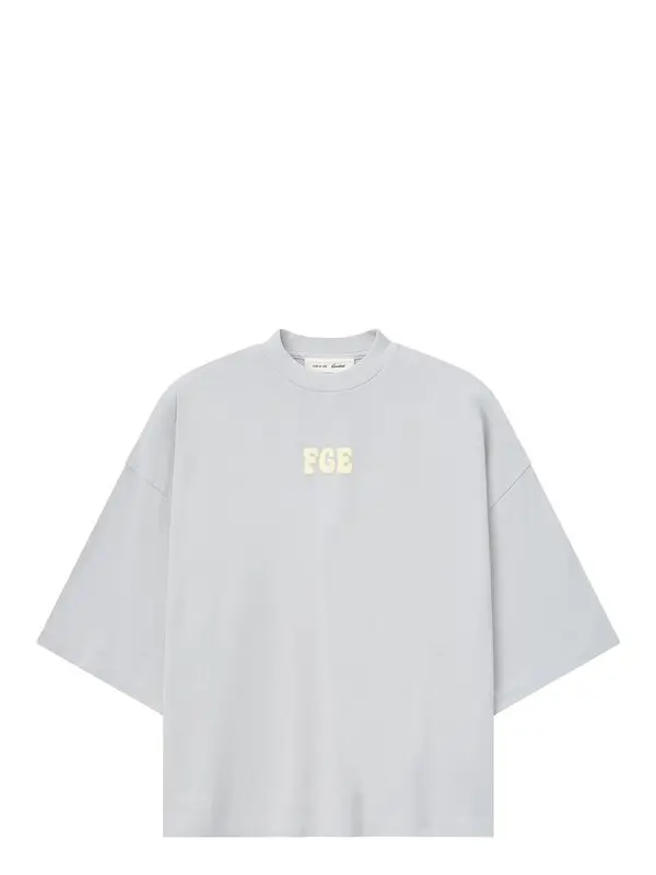 Fear Of God Heavy Jersey Merch Tee Boxy Fit 'washed Overcast - Grey