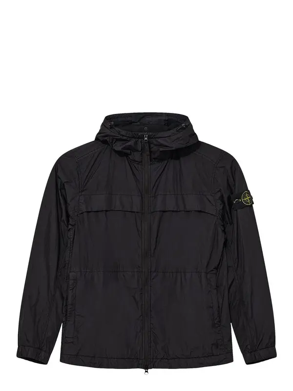 Stone Island Recycled Padded Hooded Jacket - Black