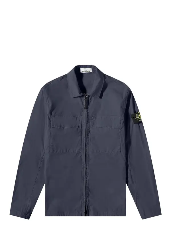 Stone Island Stretch Overshirt 'navy - Blue