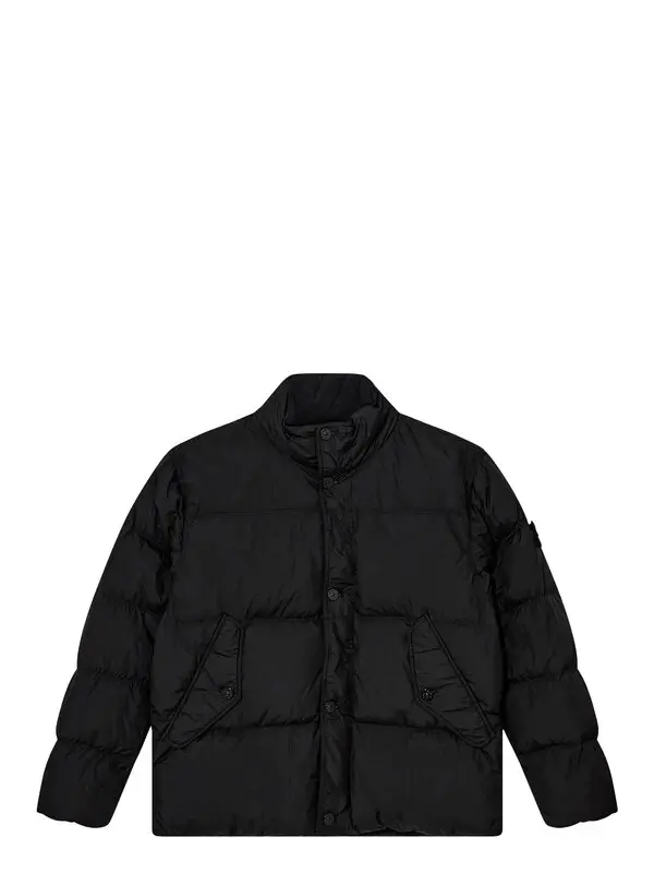 Stone Island Giubbotto Vera Piuma Real Down Jacket - Black