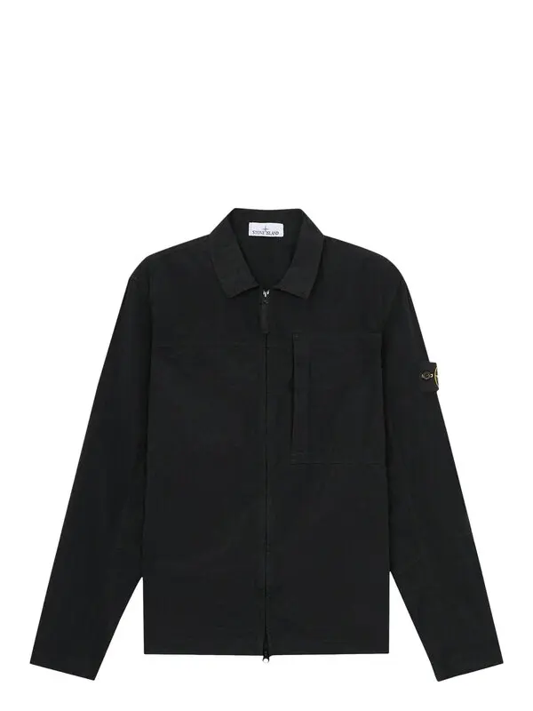 Stone Island Compass Badge Overshirt - Black