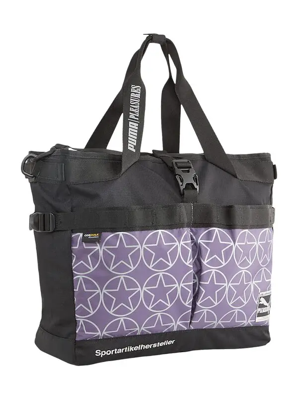 PUMA X Pleasures Tote Bag 'black/purple/charcoal/pantone - Multicolor