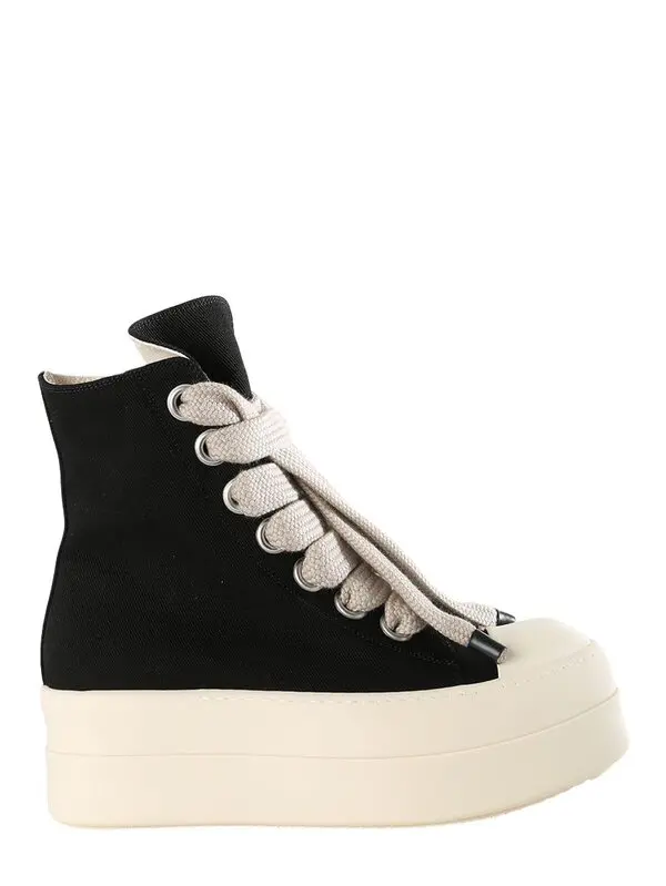 Rick Owens Mega Bumper Jumbolace Sneaker Milk - Black