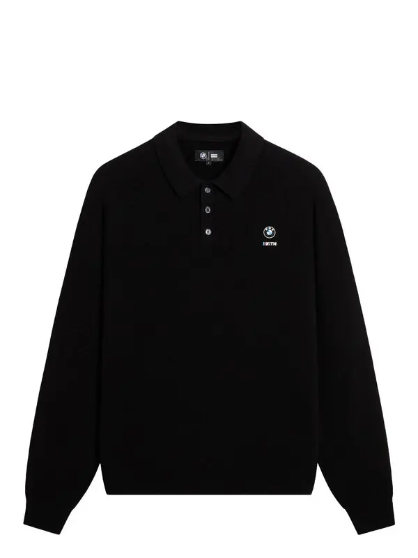 Kith For Bmw Long Sleeve Tilden Pullover - Black