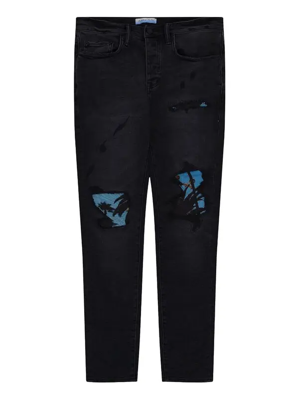 PURPLE BRAND X Blue Sky Skinny Jeans - Black