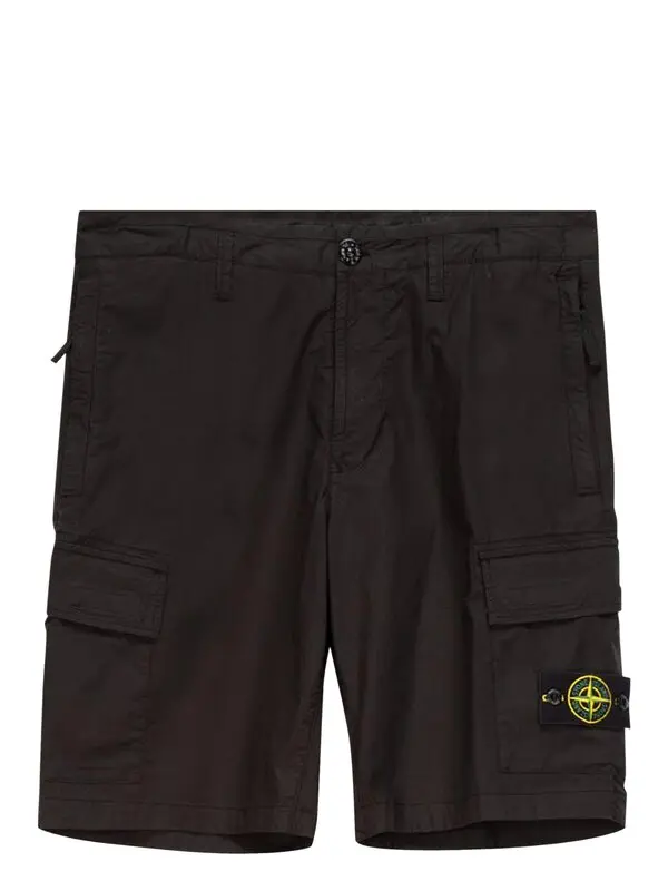 Stone Island Cargo Bermuda Shorts - Black