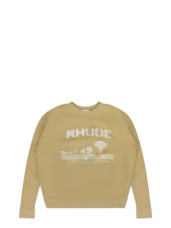 Rhude Box Crewneck Sweater - Yellow