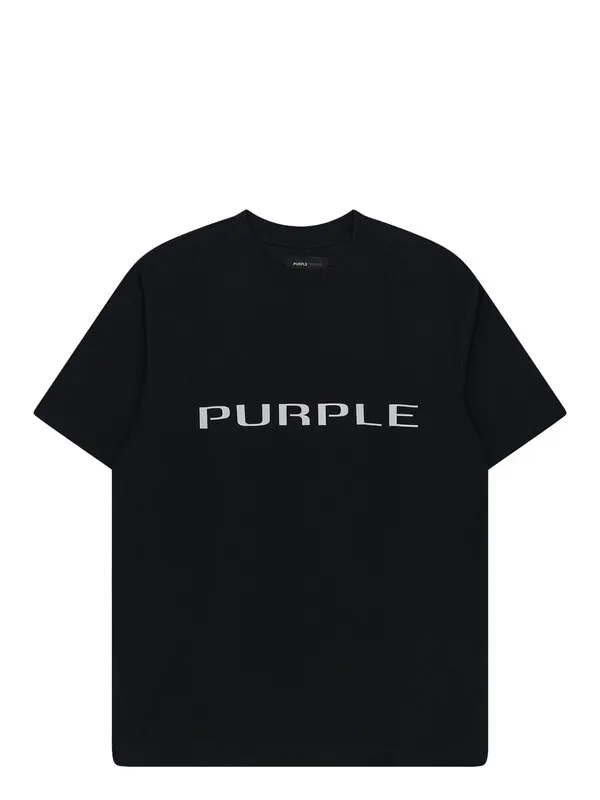 PURPLE BRAND Textured Jersey Short-sleeve Tee - Black