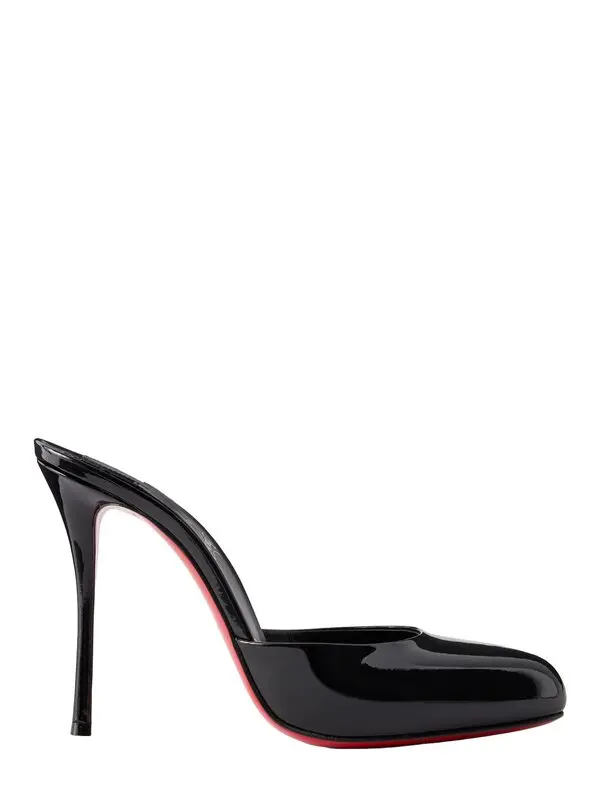 CHRISTIAN LOUBOUTIN Dolly 100 Patent-leather Pumps - Black
