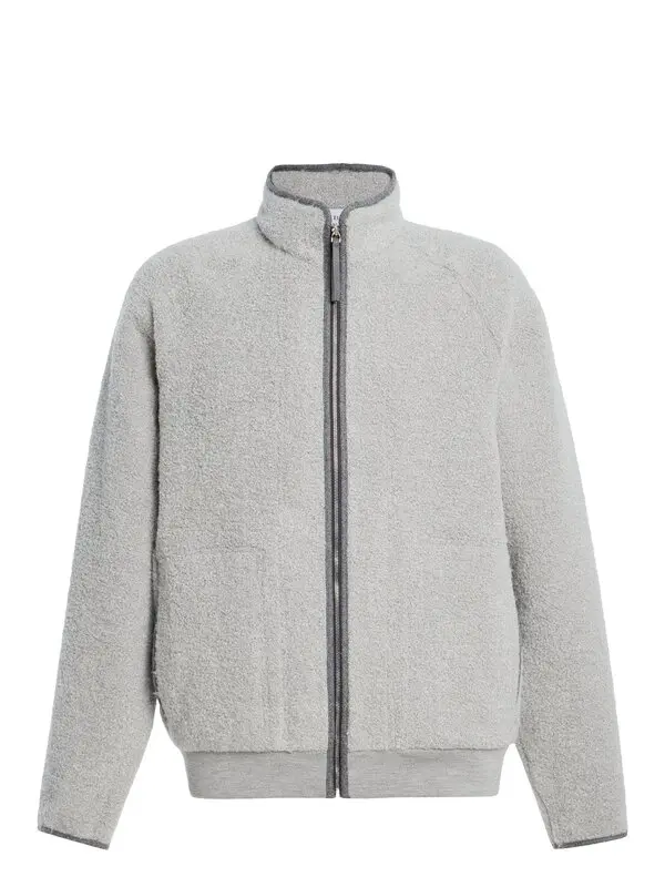 Gabriela Hearst August Jacket In Recycled Cashmere Boucle - Grey