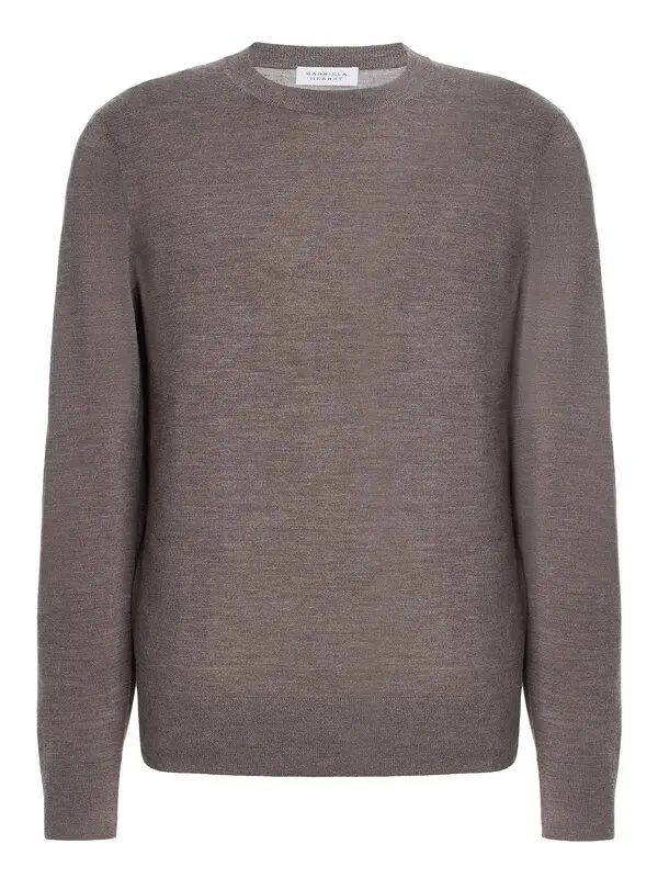 Gabriela Hearst Palco Knit Sweater In Merino Wool - Walnut