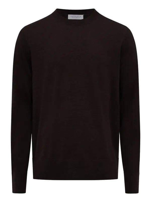 Gabriela Hearst Palco Knit Sweater In Merino Wool - Chocolate
