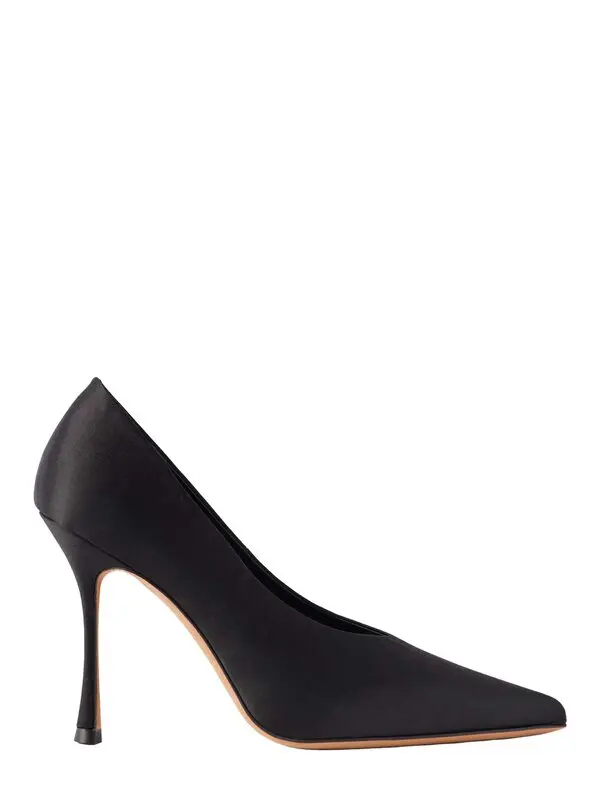 JUDE Kiss 105 Satin Pumps - Black