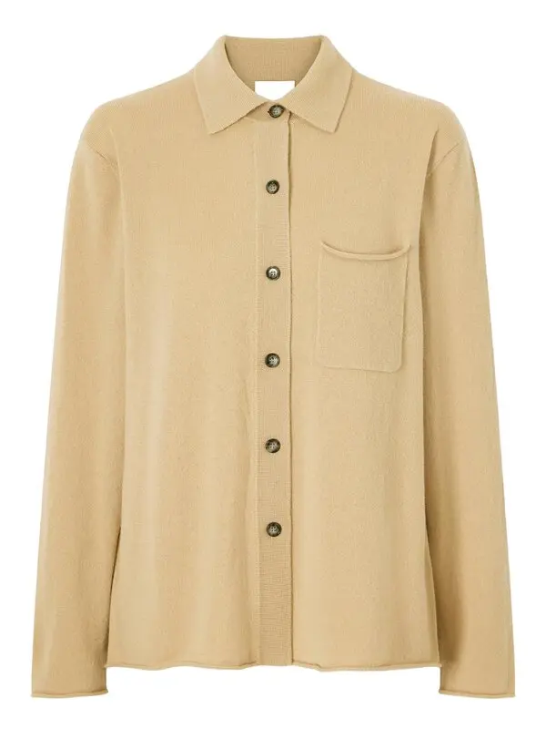 ALLUDE Cashmere Cardigan - Brown