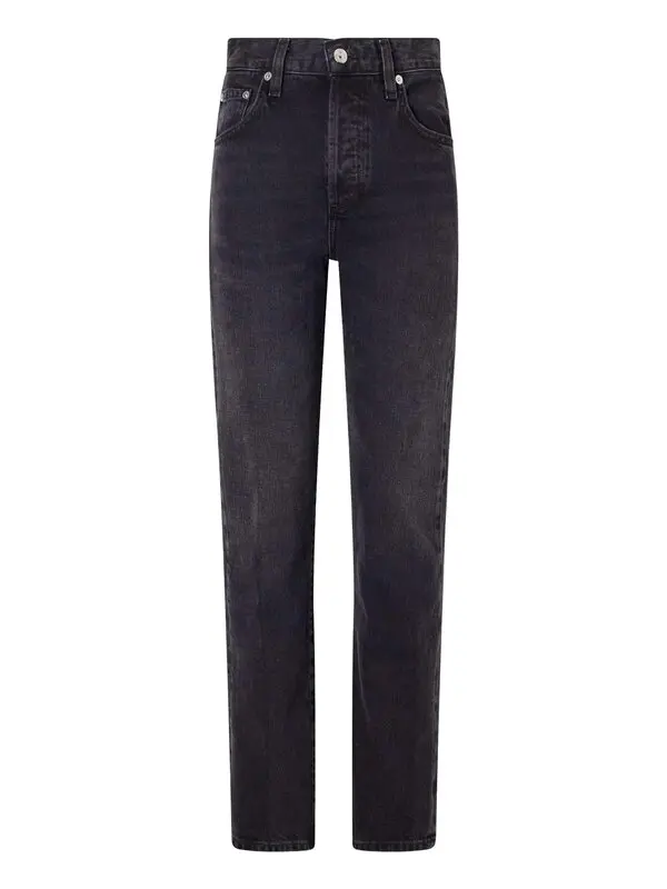 Citizens Of Humanity 90's French High-waisted Straight-leg Jeans - Black