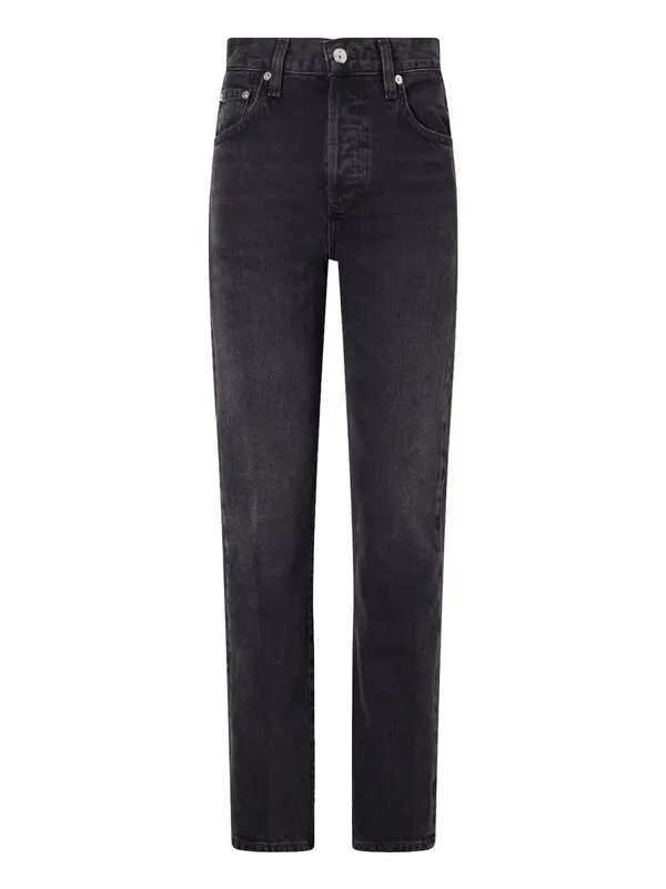 Citizens Of Humanity 90's French High-waisted Straight-leg Jeans - Black