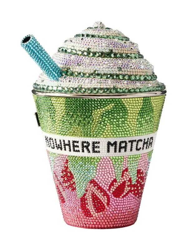 Judith Leiber Matcha Crystal-embellished Silver-tone Clutch - Multi