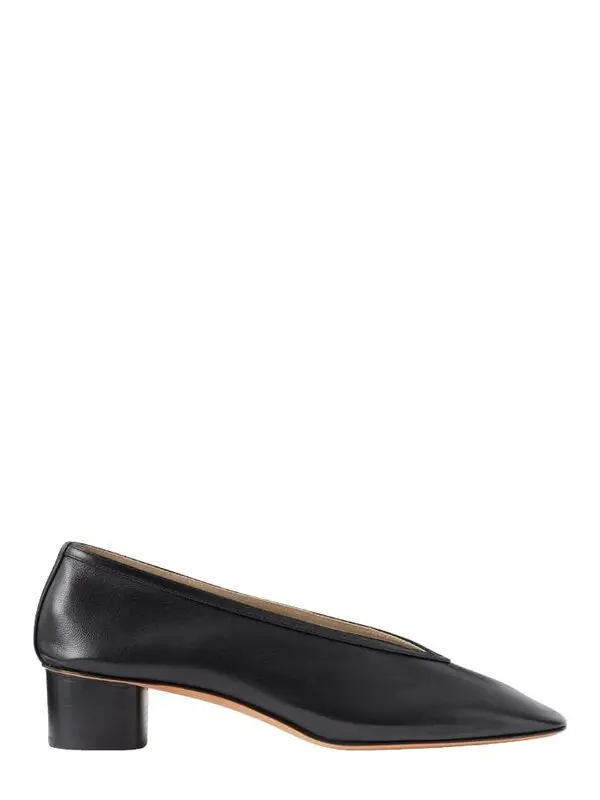 Le Monde Beryl Luna Leather Pumps - Black