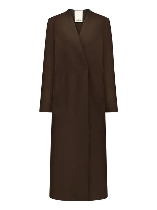 DI STAVNITSER Jolie Wool-blend Coat - Brown