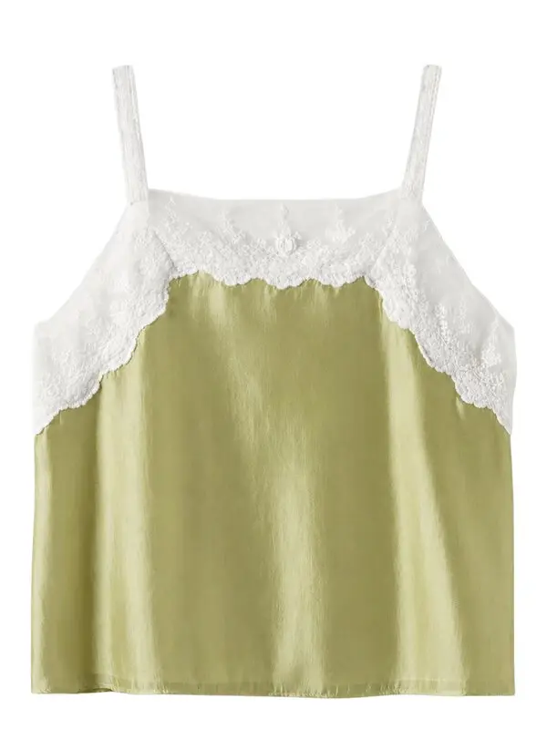 THE GARMENT Gilian Flower Top - Green
