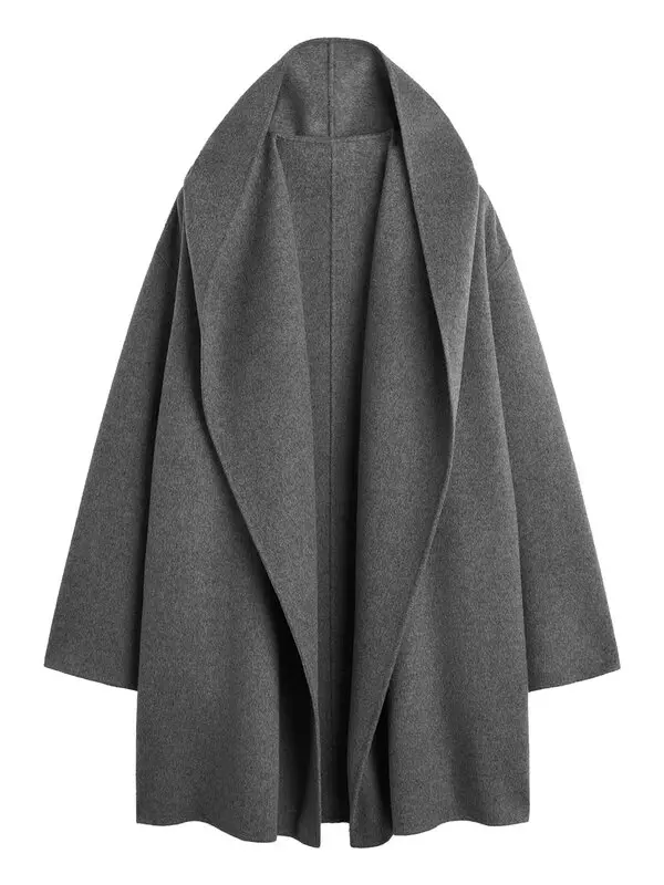 TOTEME Wool Hoodie Coat - Grey