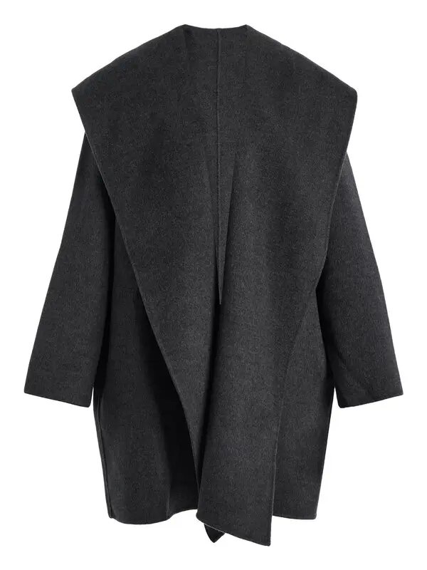 TOTEME Wool Hoodie Coat - Grey