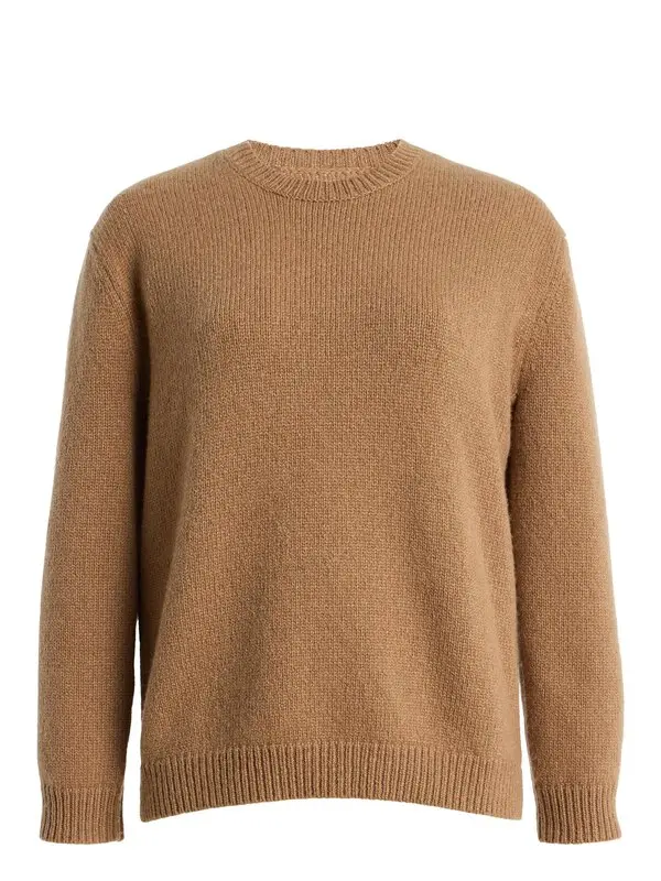 TOTEME Knit Camel Hair Sweater - Neutral