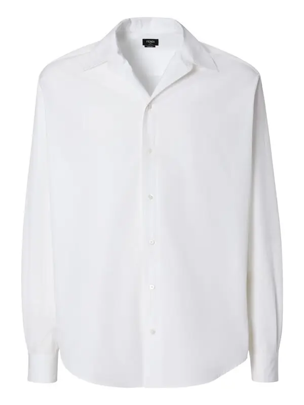 Fendi S Long Sleeve Button-up Shirt - White