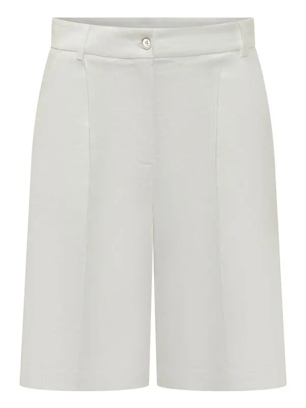 Pinko High-waisted Bermuda Shorts - Bianco