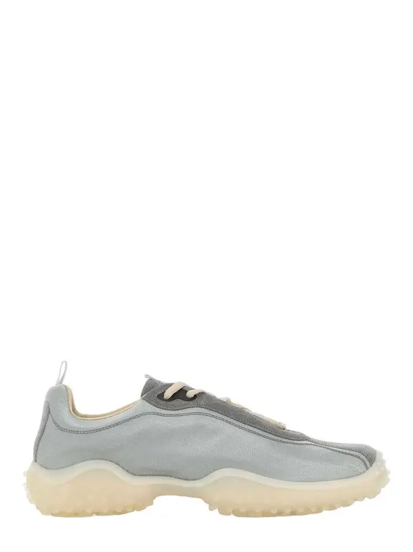 Miu Miu Tech Fabric And Suede Bubble Sneaker - Grey