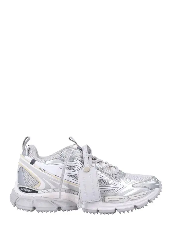 Off-White Low-top Mesh Running Sneakers - Grey/silver