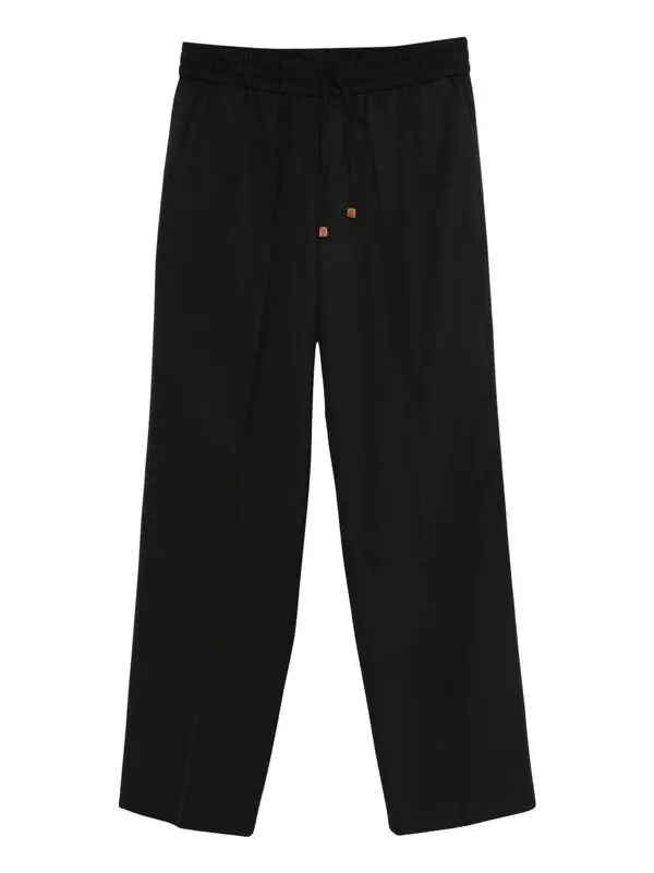 Drole De Monsieur Cotton Trousers - Black