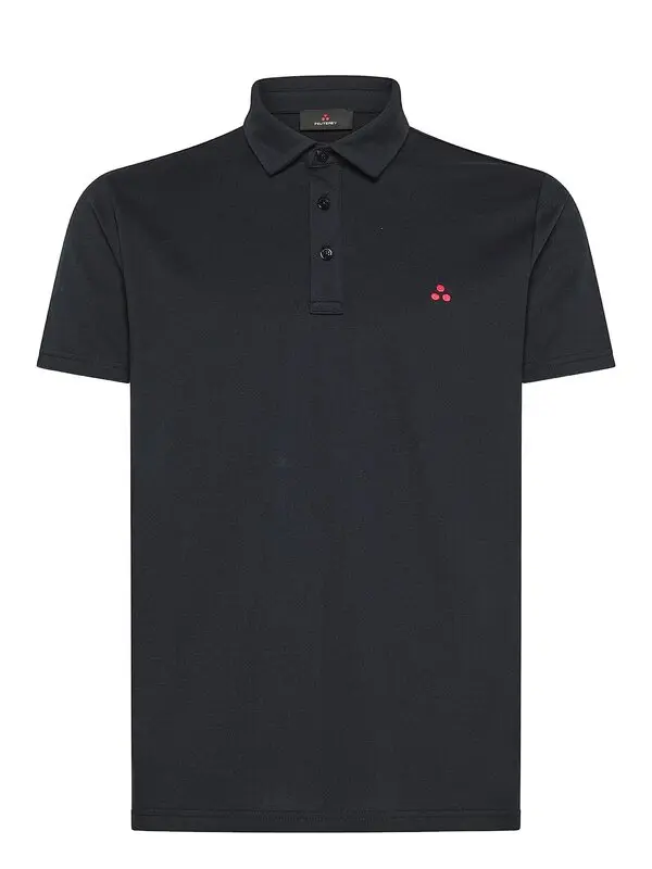 Peuterey Short-sleeve Polo Shirt - Blu Grafite
