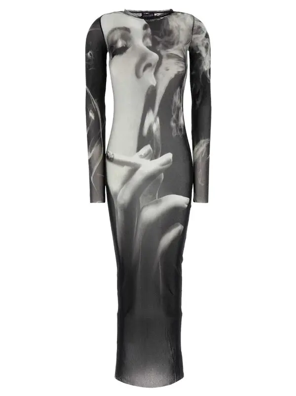 JEAN PAUL GAULTIER Tulle Mini Dress - Printed