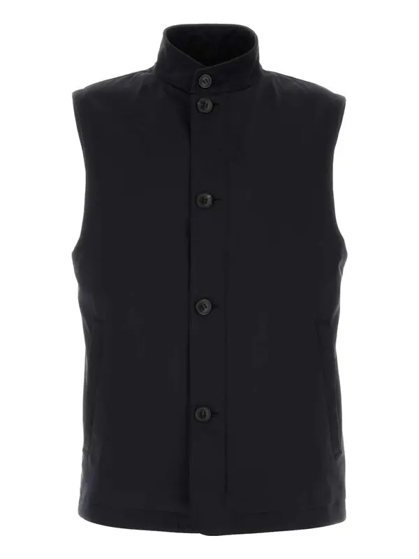 Zegna Motorin Sleeveless Polyester Jacket - Blue