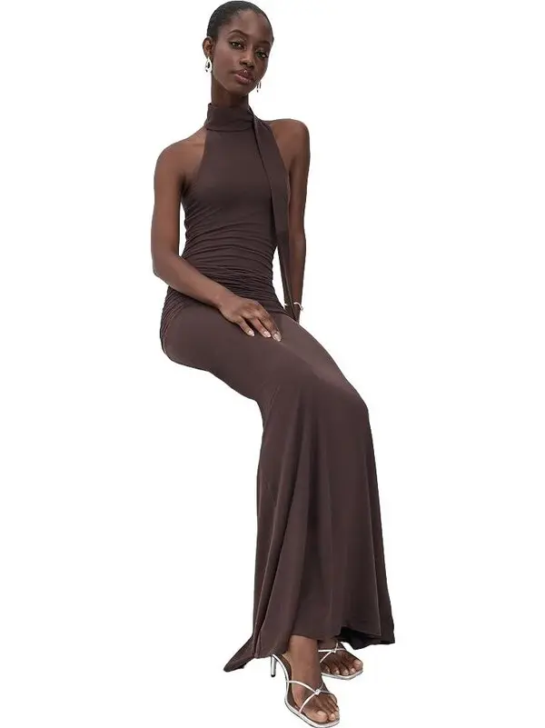 REFORMATION Serena Knit Dress - Mole