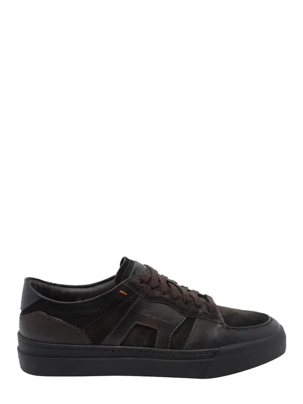 Santoni Suede Sneakers - Brown