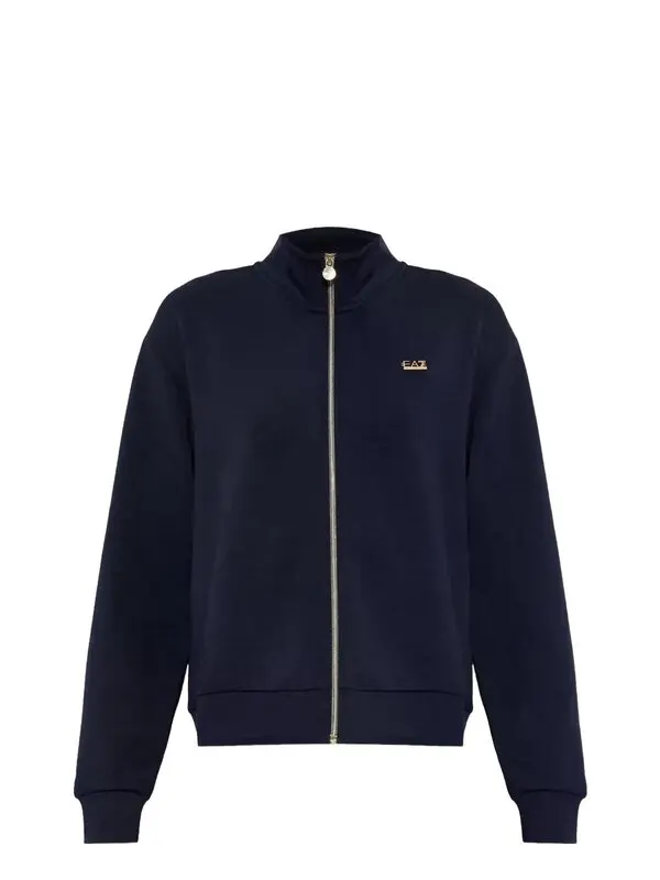 EA7 Logo-plaque Zip-up Sweatshirt - Blue