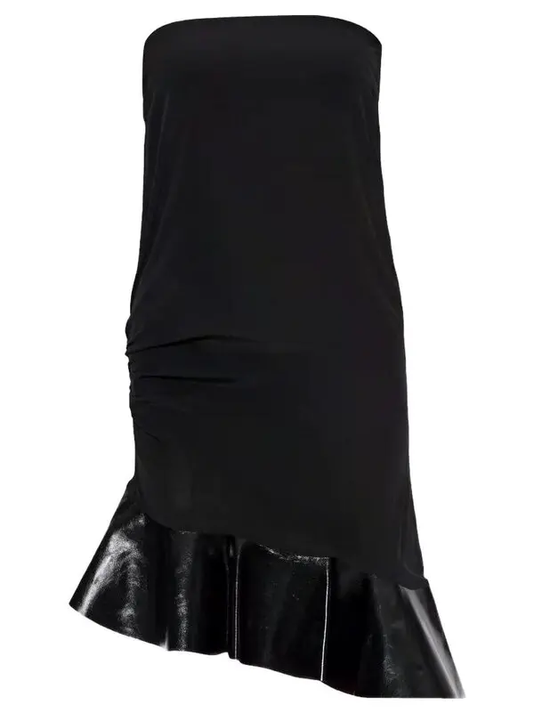 IRO PARIS Florence Ruffled Strapless Mini Dress - Black