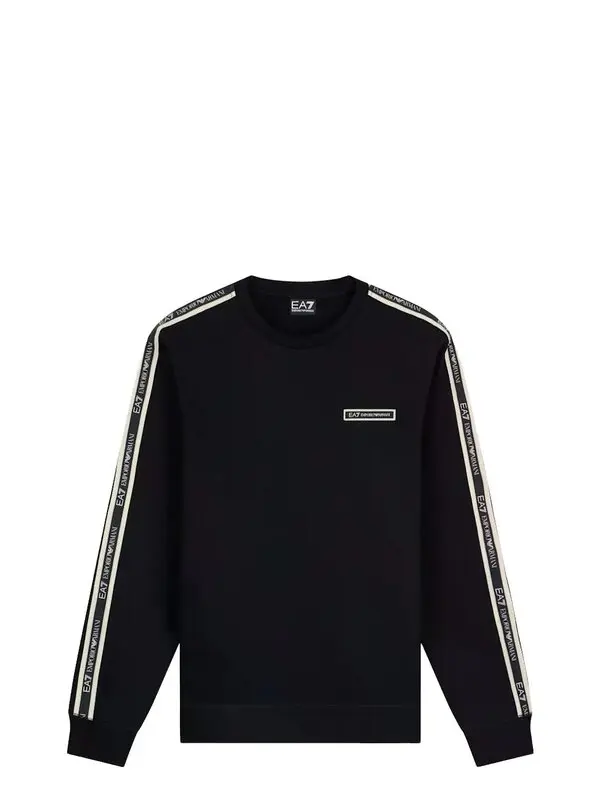 EA7 Logo-tape Sweatshirt - Black