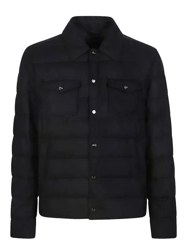 Herno Quilted Wool Jacket - Black