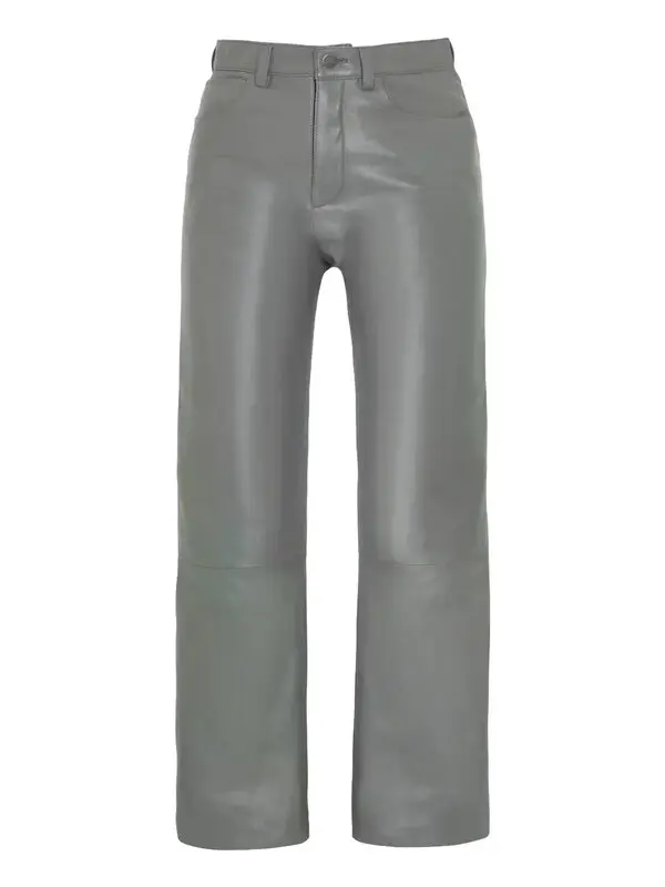 DANCASSAB Ruth Leather Trousers - Grey