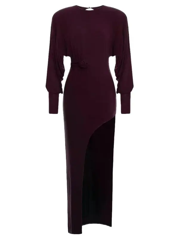 MANURI Maxi Gina Rose-detail Dress - Purple
